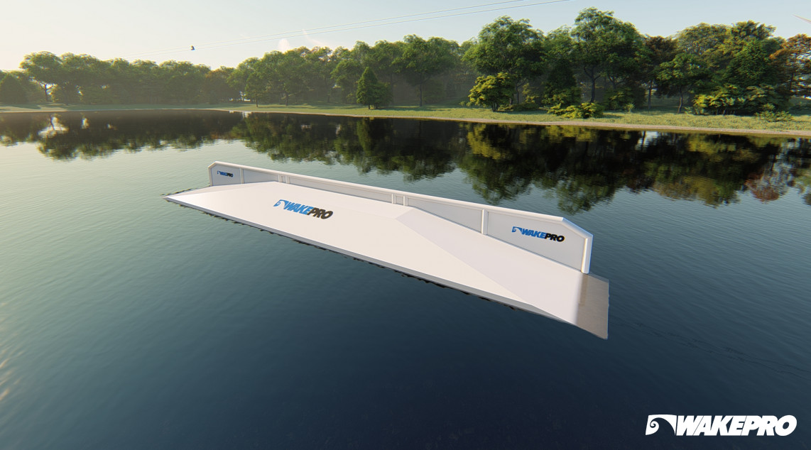 Handrail Funbox With Wall - Wakepark features | Téléski wakepark ...